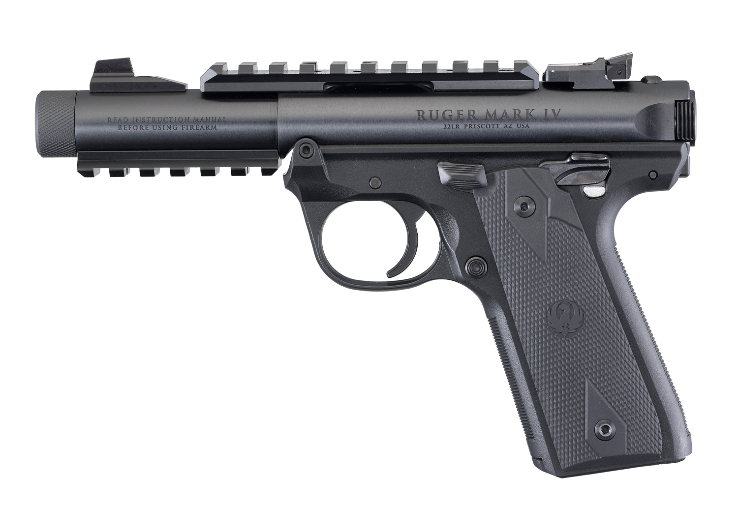 Pistolet RUGER MARK IV 22/45 Tactical calibre 22 Lr - Armes catégorie B sur armurerie-lavaux.com
