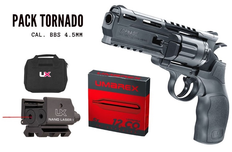 Revolver UX TORNADO .44 Super Magnum UMAREX cal.4,5mm BB'S "Pack Umarex" - Armes de loisirs sur ...