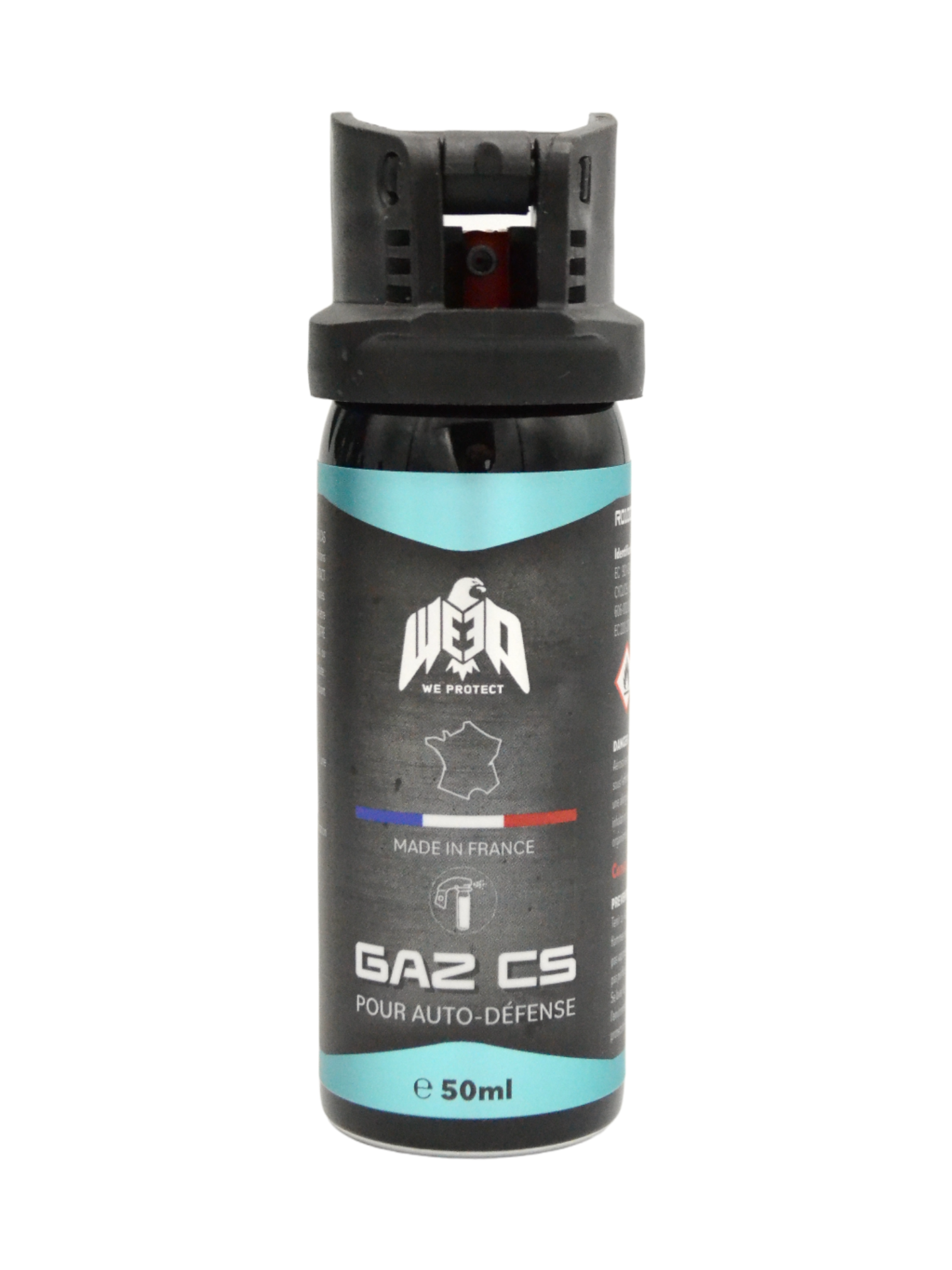 Bombe lacrymogène Gaz CS 70% WE PROTECT - 50ml - Matériel de défense ...