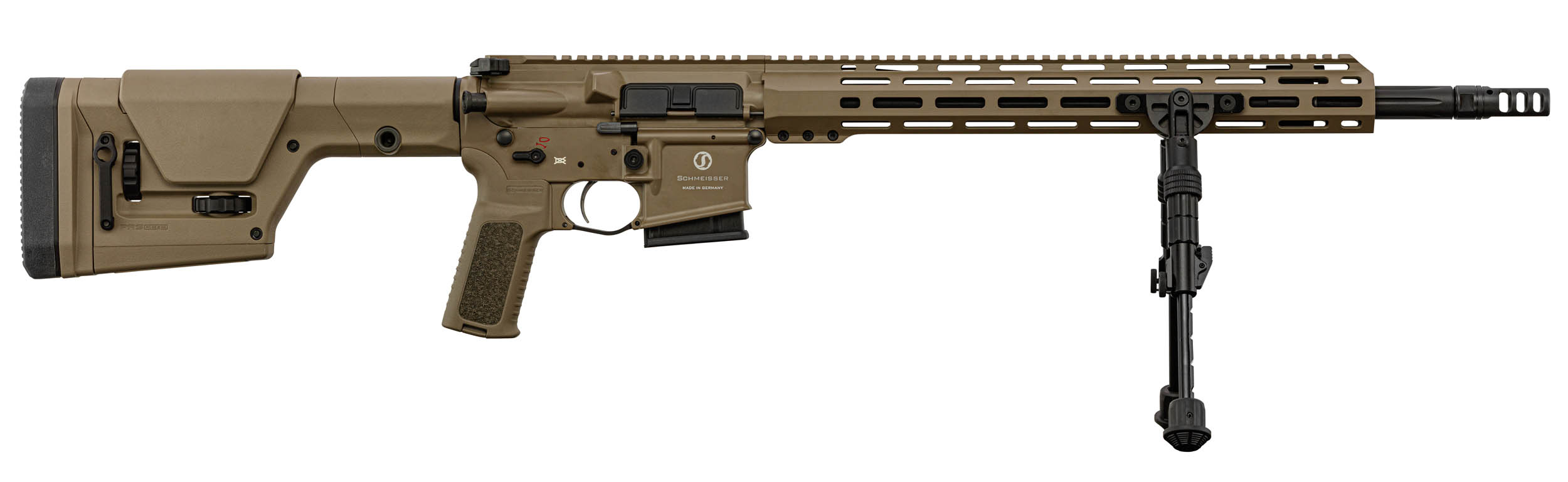 SCHMEISSER AR15 DMR Full FDE 18" cal.223 Rem - Armes catégorie B sur armurerie-lavaux.com