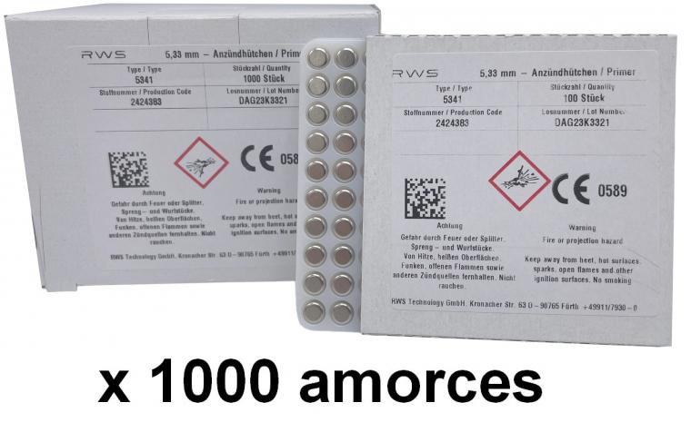 Amorces RUAG RWS 5341 Large Rifle /1000 - Rechargement sur armurerie ...