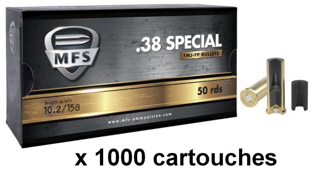 MFS cal.38 Spécial WAD CUTTER /1000 - Armes catégorie B sur armurerie ...