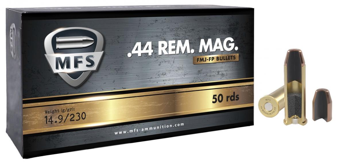 MFS cal.44 Rem Mag FMJ Flat Point /50 - Armes catégorie B sur armurerie ...