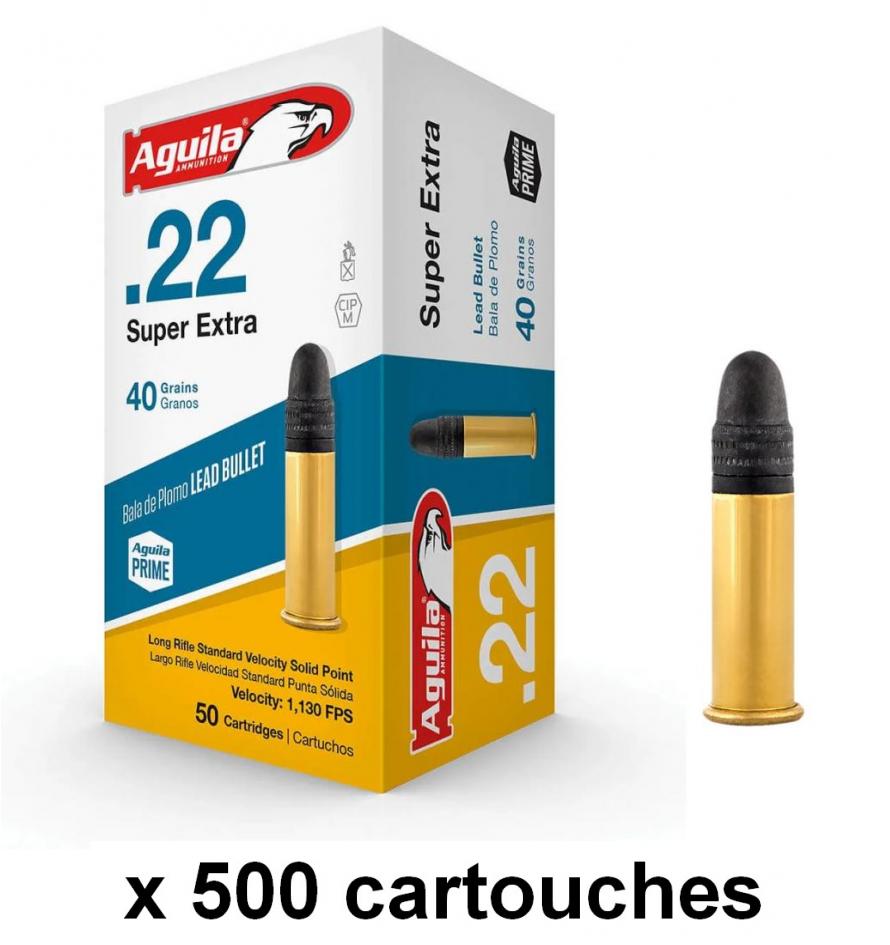 AGUILA 22lr Super Extra Solid Point /500 - Carabines de Tir sur ...