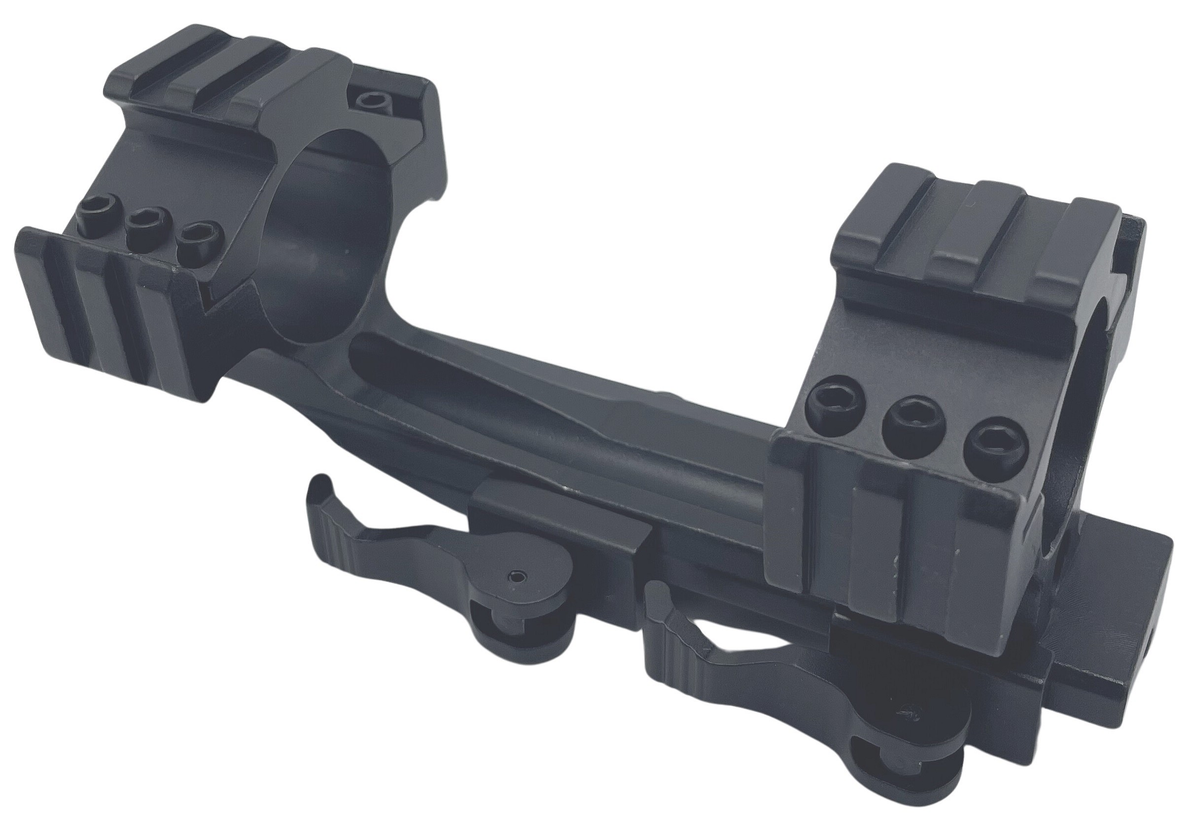 Montage Tri-rail tactical monobloc déporté MTS Tactical (rail de 21 mm ...