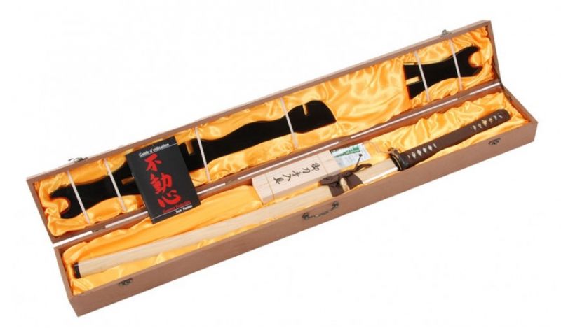 Katana Tranchant Bride Maru Bois Naturel - Armes de loisirs sur ...