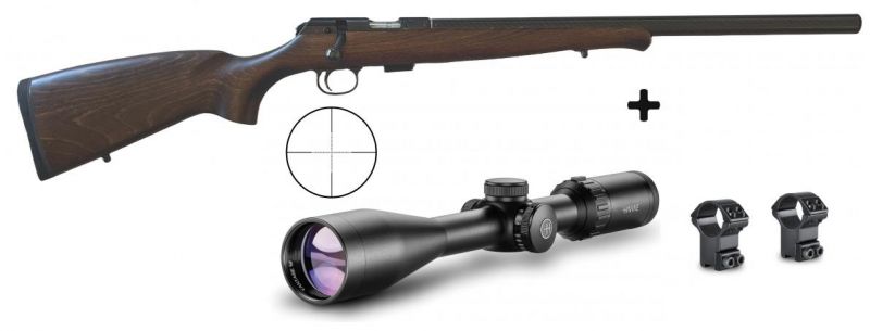 Carabine 22LR CZ 457 Training Custom Silence "Pack HAWKE Vantage ...