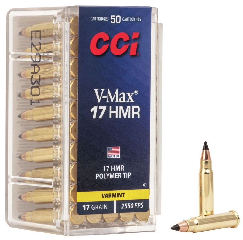 CCI cal.17 HMR V-Max Polymer Tip /50 - Carabines de Tir sur armurerie ...