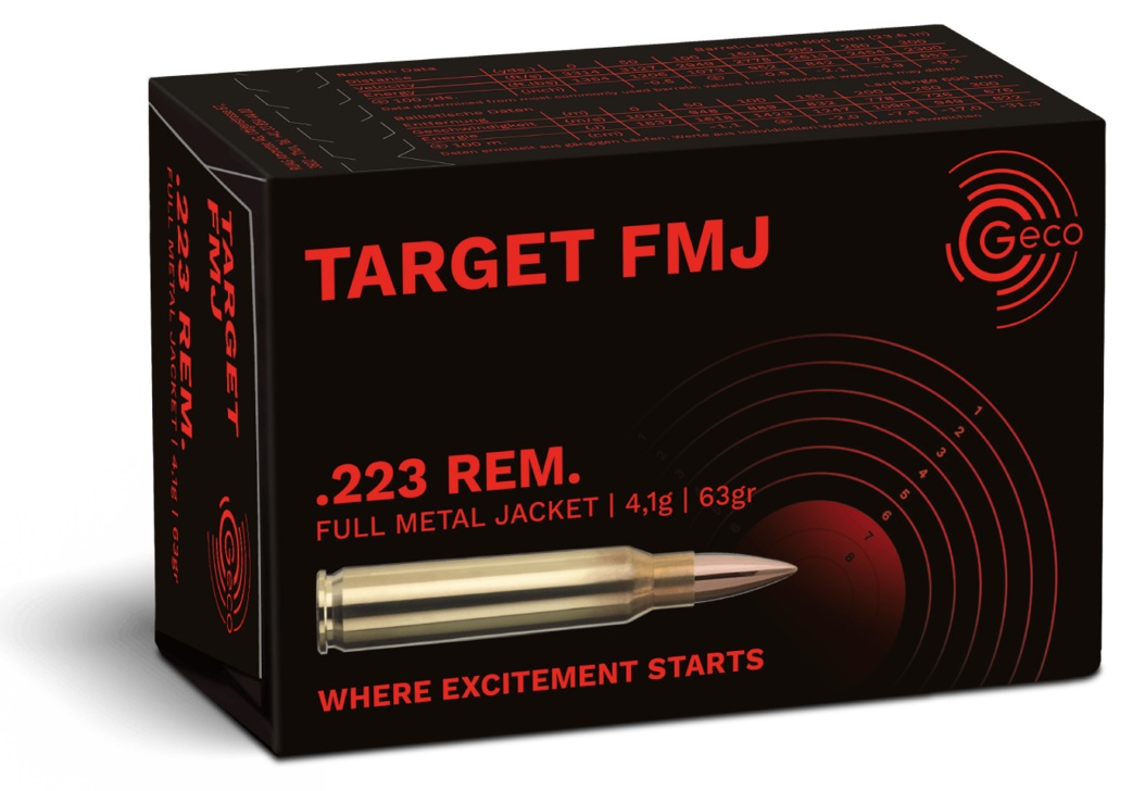GECO cal.223 Rem Target FMJ VM 63gr /50 - Munitions sur armurerie ...
