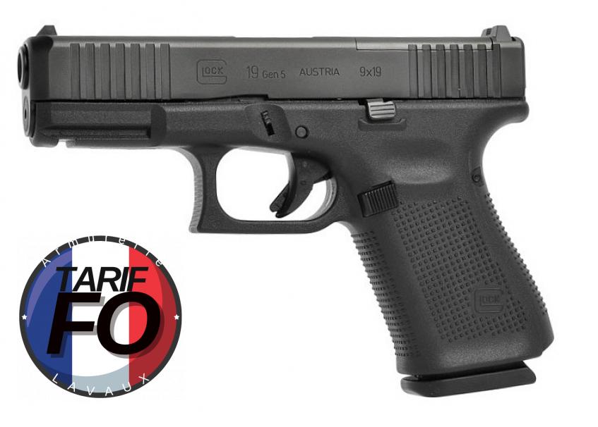 Pistolet GLOCK 19 Gen5 MOS FS cal.9x19 "Tarif force de l'ordre" - Armes catégorie B sur ...
