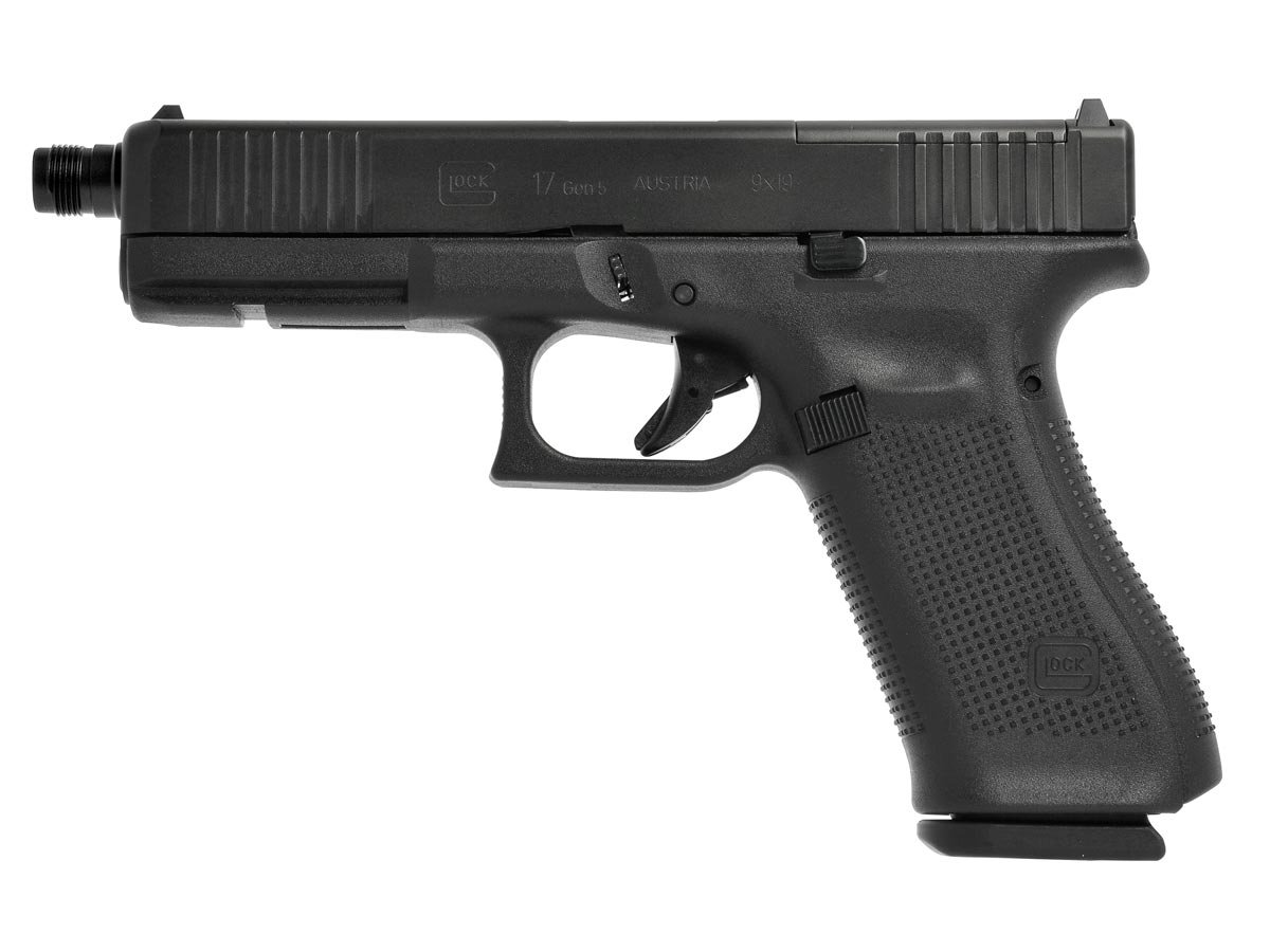 Pistolet GLOCK 17 Gen5 MOS FS Fileté cal.9x19 - Armes catégorie B sur armurerie-lavaux.com