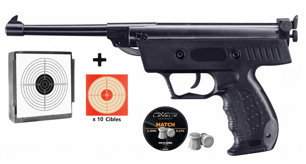 Pistolet à plombs PERFECTA S3 UMAREX cal.4,5mm "Pack" - Armes de ...