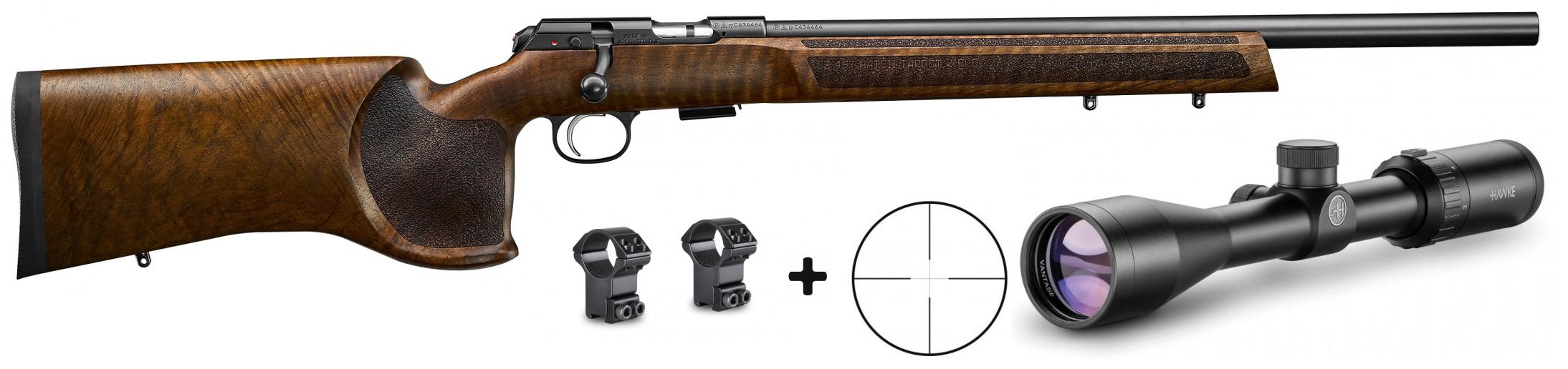 Carabine 22LR CZ 457 Varmint MTR "Pack lunette Hawke Vantage 3-9x40 ...