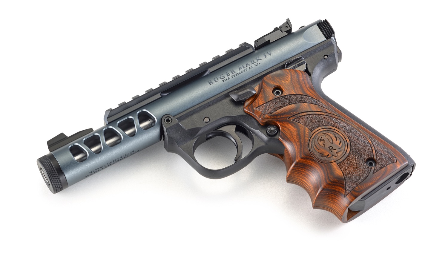 Pistolet RUGER MARK IV 22/45 Lite Gray Target calibre 22 Lr - Armes catégorie B sur armurerie ...