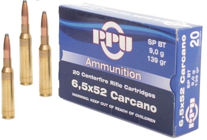 Munitions calibre 6,5x52 Carcano sur Armurerie Lavaux