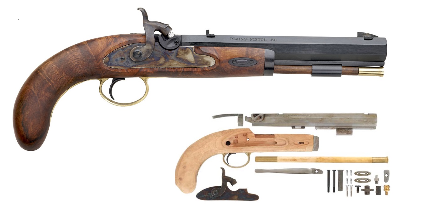 Pistolet poudre noire à percussion INVESTARM Hawken 410 cal.50 "Kit à ...