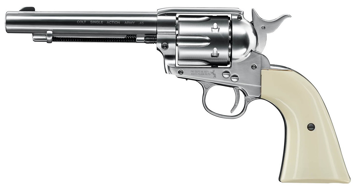 Revolver COLT PEACEMAKER Single Action Army SAA.45 Nickelé cal.4,5mm ...