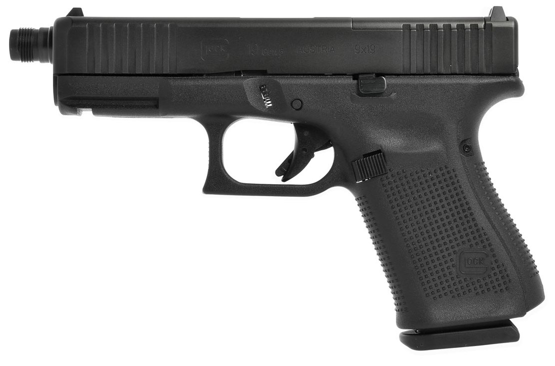 Pistolet GLOCK 19 Gen5 MOS FS Fileté cal.9x19 - Armes catégorie B sur armurerie-lavaux.com