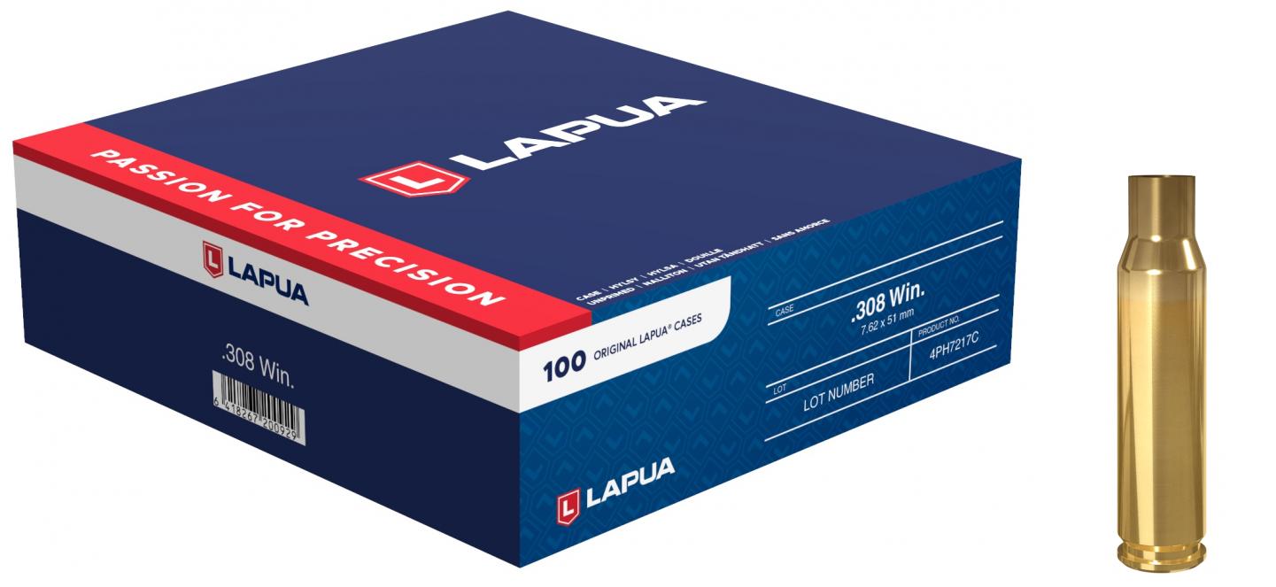 Douilles LAPUA cal.308 Win /100 - Rechargement sur armurerie-lavaux.com