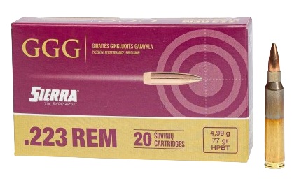 GGG cal.223 Rem SIERRA HPBT Matchking 77gr /20 - Munitions sur ...