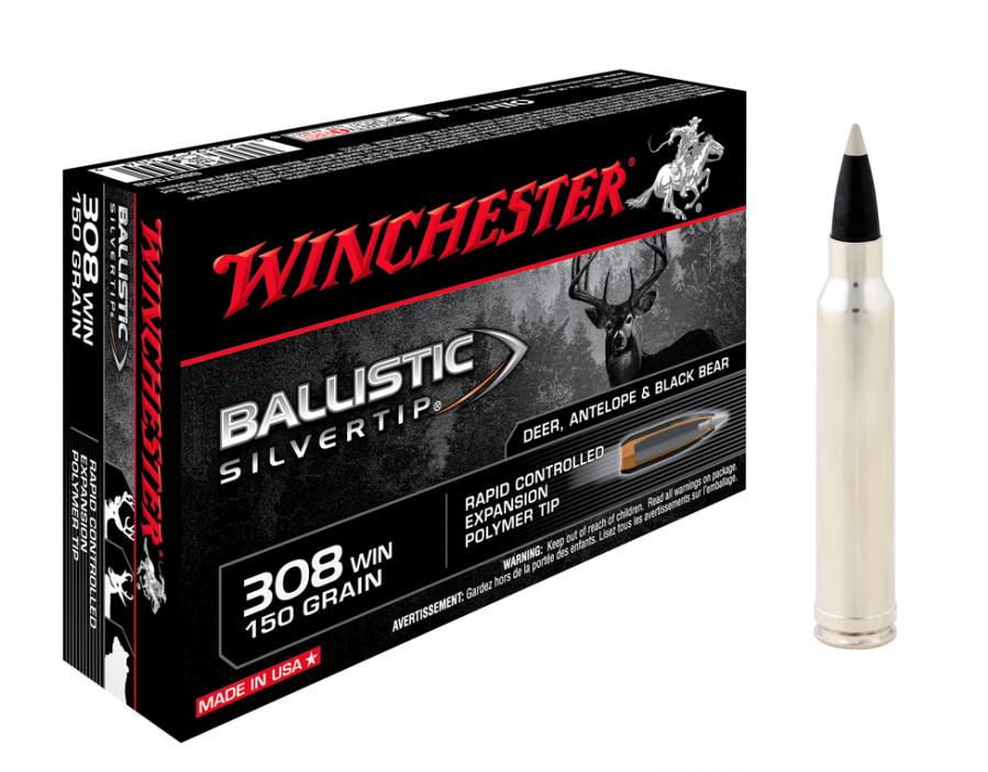 WINCHESTER cal.308 Win Ballistic Silvertip 150 grains - 9.72 grammes ...