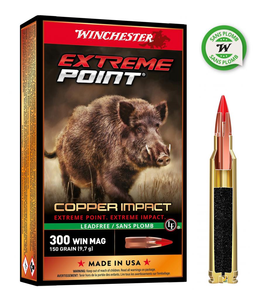 WINCHESTER cal.300 Win Mag Extreme Point Copper Impact 150 grains - 9.7 ...