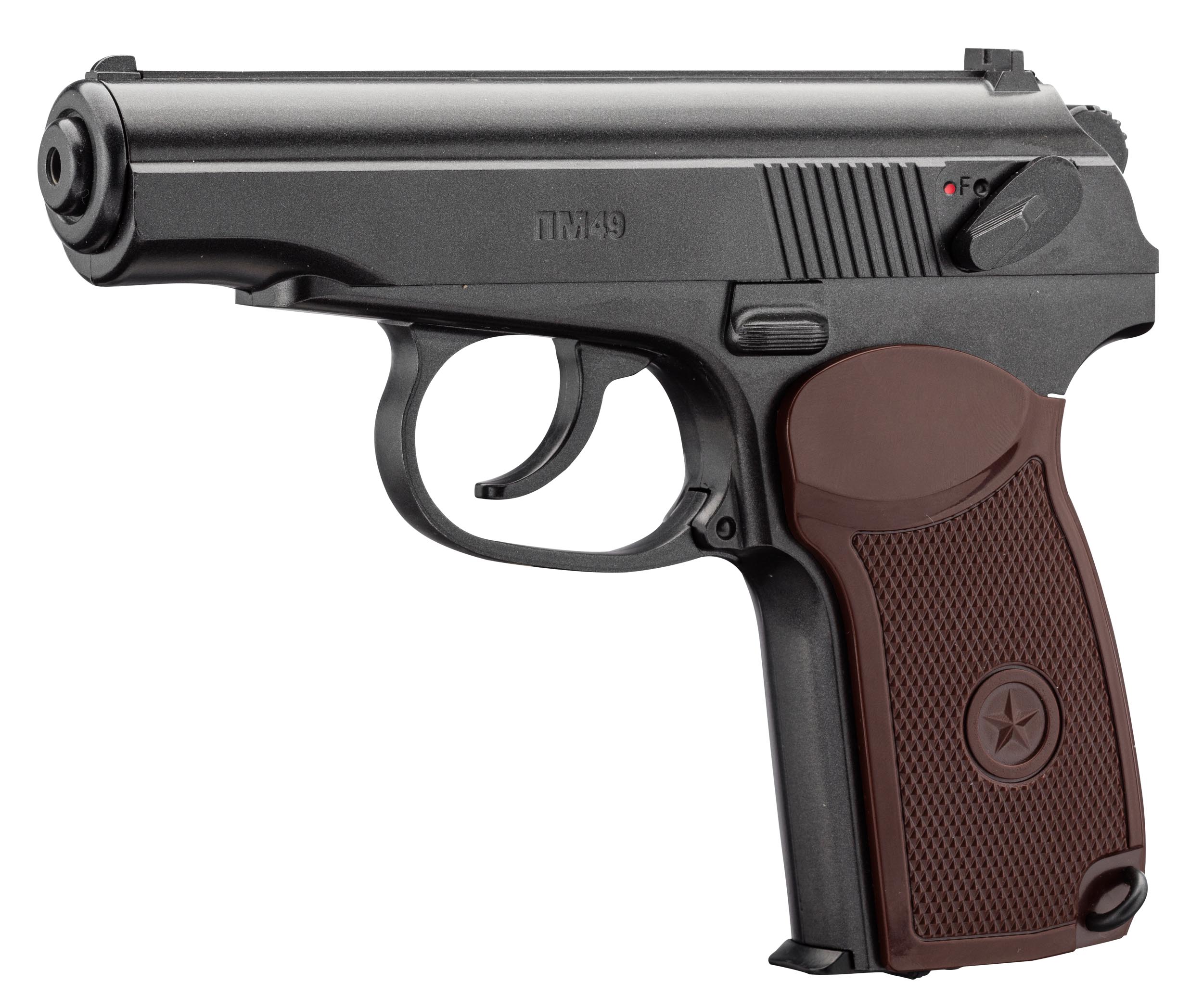 Pistolet à plombs BORNER PM49 MAKAROV cal.4,5mm BB'S - Armes de loisirs sur armurerie-lavaux.com