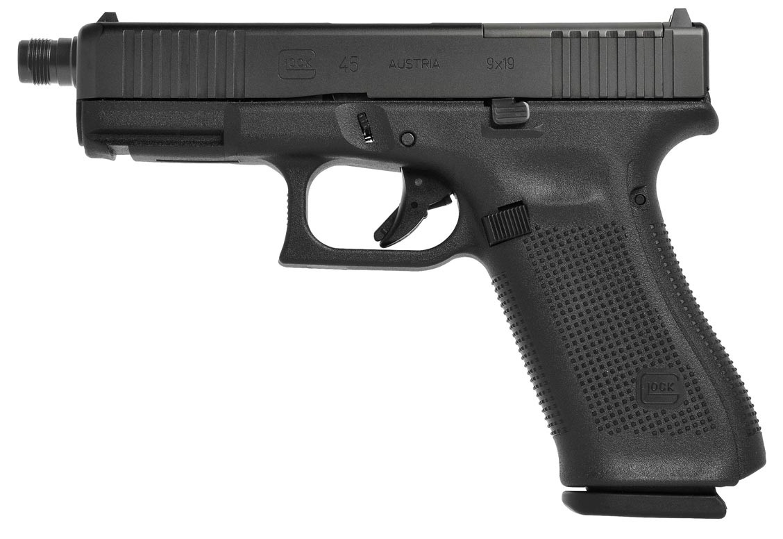 Pistolet GLOCK 45 MOS Gen5 FS Fileté cal.9x19 - Armes catégorie B sur armurerie-lavaux.com