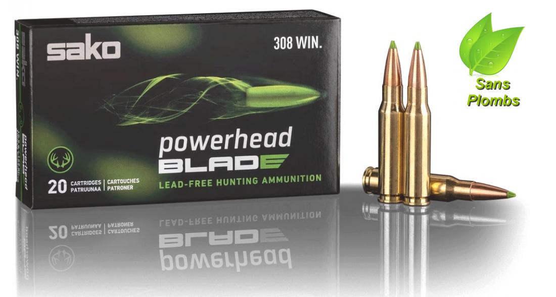 SAKO cal.308 Win POWERHEAD Blade TXM 162 grains - 10.5 grammes /20 ...