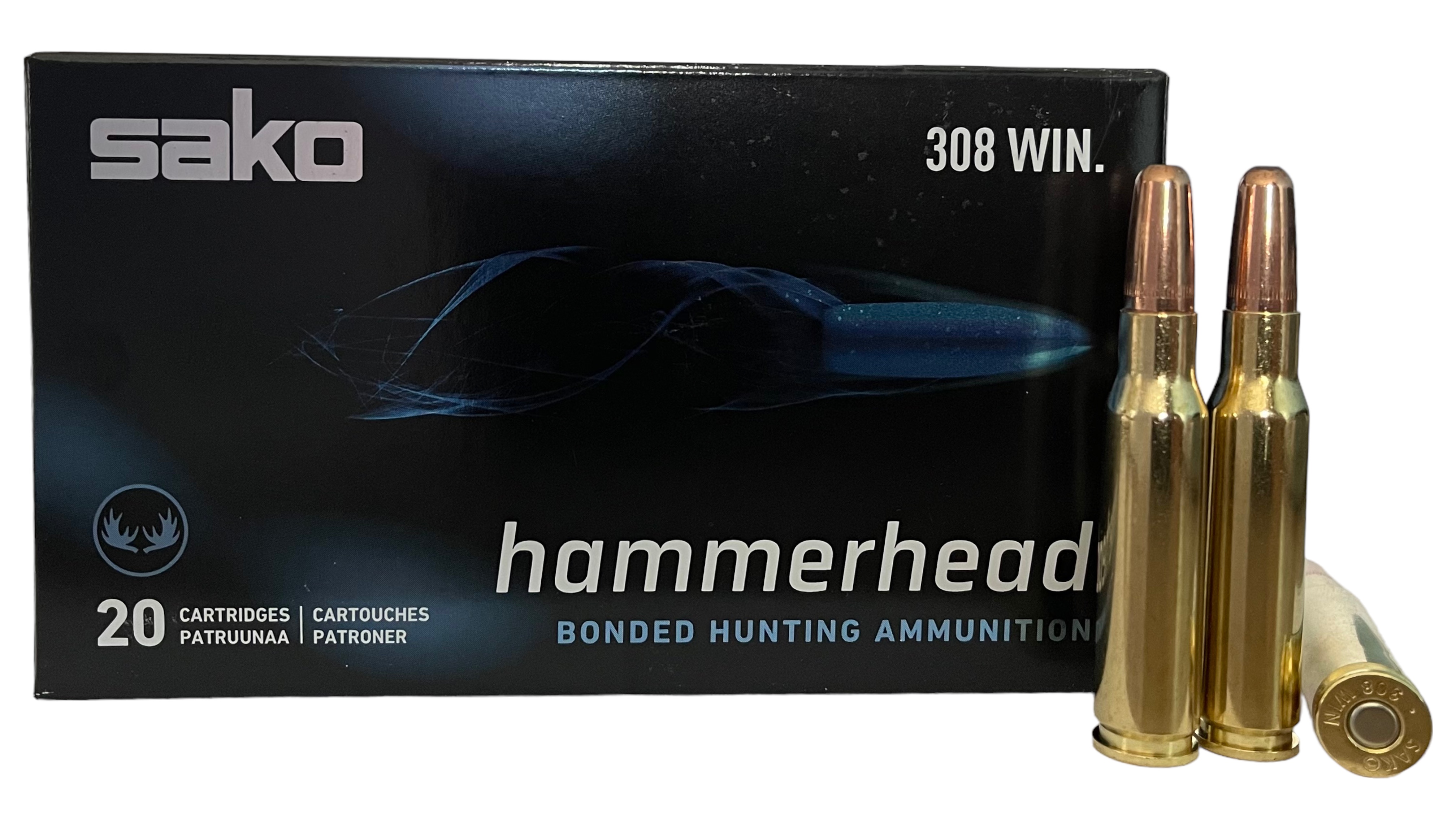 SAKO cal.308 Win HAMMERHEAD 180 grains - 11.7 grammes /20 - Rayon ...