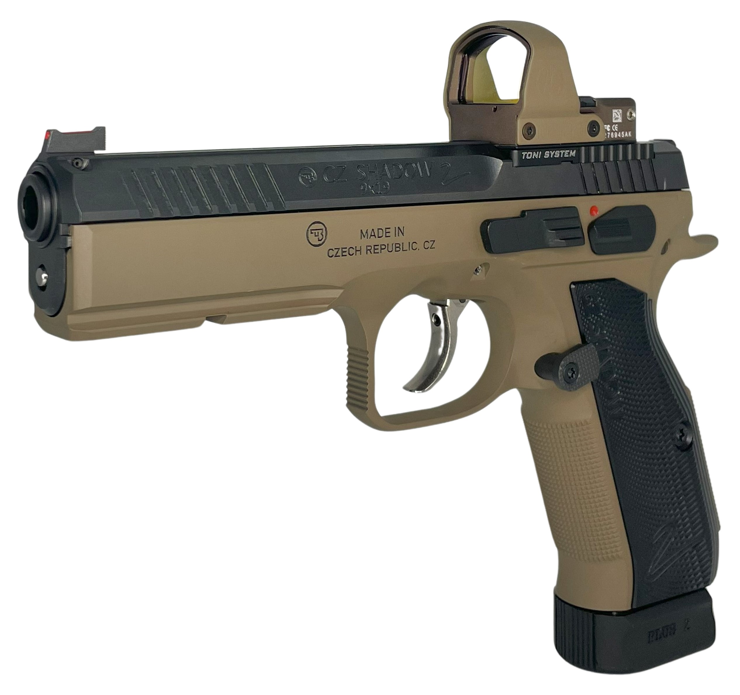 Pistolet CZ 75 Shadow 2 DARK EARTH OPTIC READY "Kit LEUPOLD Delta Point ...
