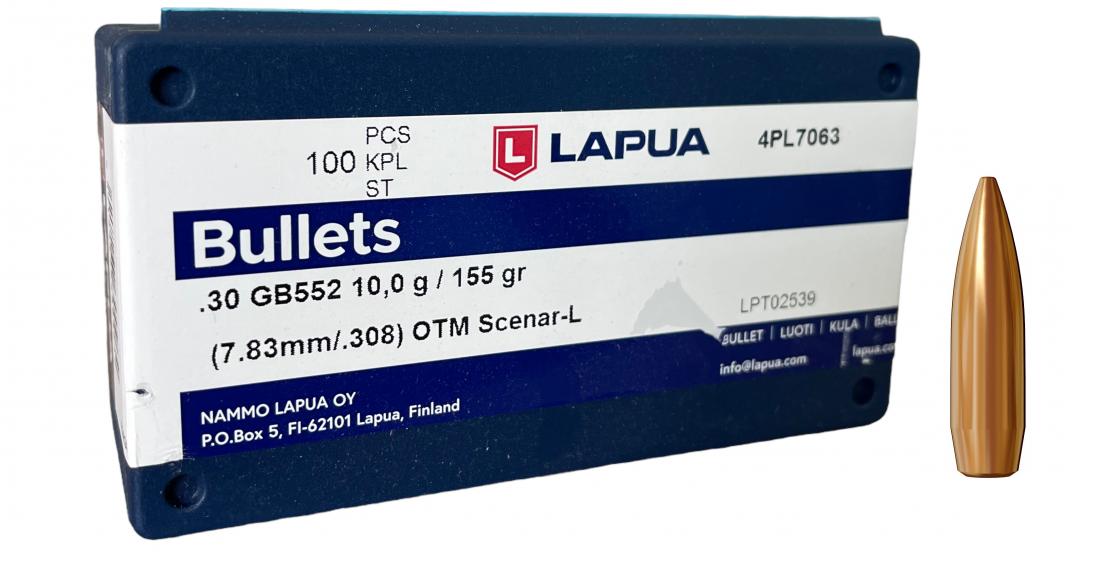 Ogives LAPUA cal.308 (.30) GB522 OTM SCENAR-L 155 gr /100 ...