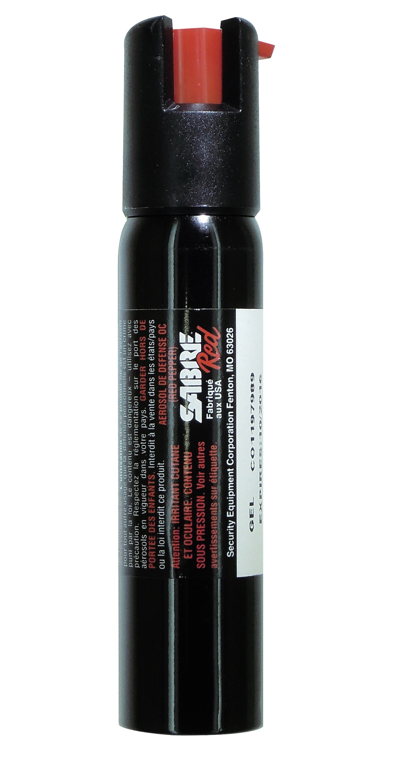 Bombe au piment rouge Gel marquage UV SABRE RED - 35mL - Matériel de ...