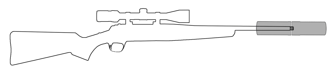 Silencieux STALON X149 Short cal.30 (filetage M14x100) - Rayon Chasse ...