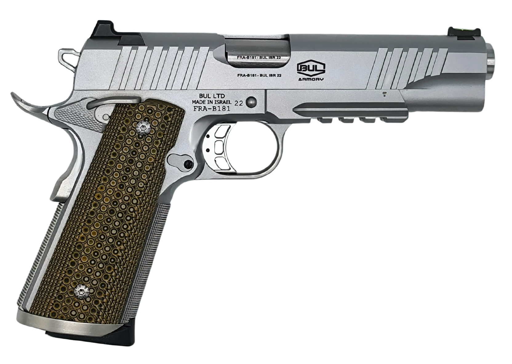 Pistolet BUL 1911 EDC 5" Inox cal.9x19 - Armes catégorie B sur ...