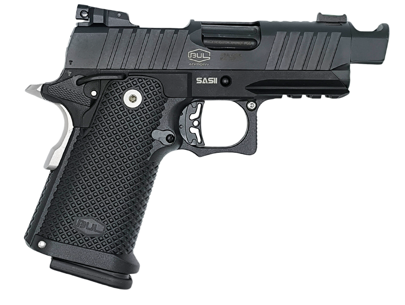 Pistolet BUL SAS II TAC ULTRALIGHT COMP 3.25" Black cal.9x19 - Armes ...