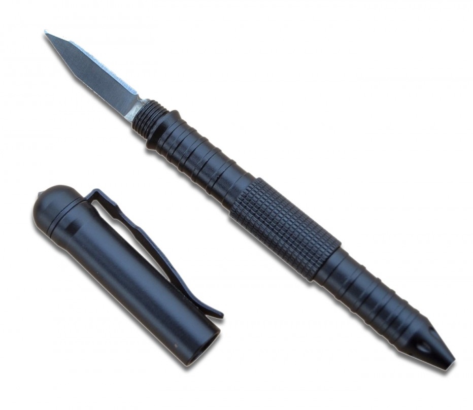 Stylo pointe de défense avec couteau - Matériel de défense sur ...
