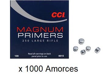 Amorces CCI Primers Magnum 250 Large Rifle Magnum /1000 - Rechargement ...