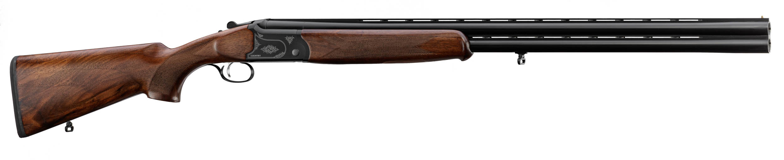 Fusil de chasse superposé COUNTRY Luxe Acier Bronzé cal.12/76 (76cm ...