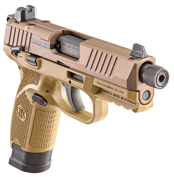 Pistolet FN HERSTAL 502 Tactical FDE cal.22Lr "Pack Silencieux BT ...