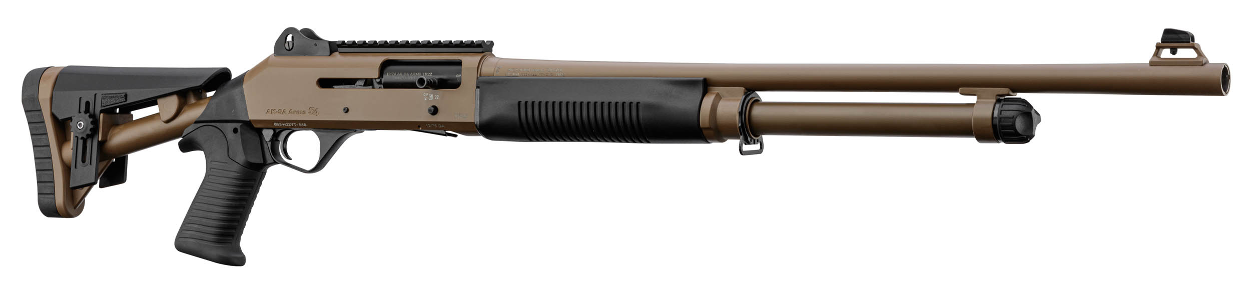 Fusil semi-automatique AKSA ARMS S4-FX04 TAN cal.12/76 (61cm) - Rayon ...