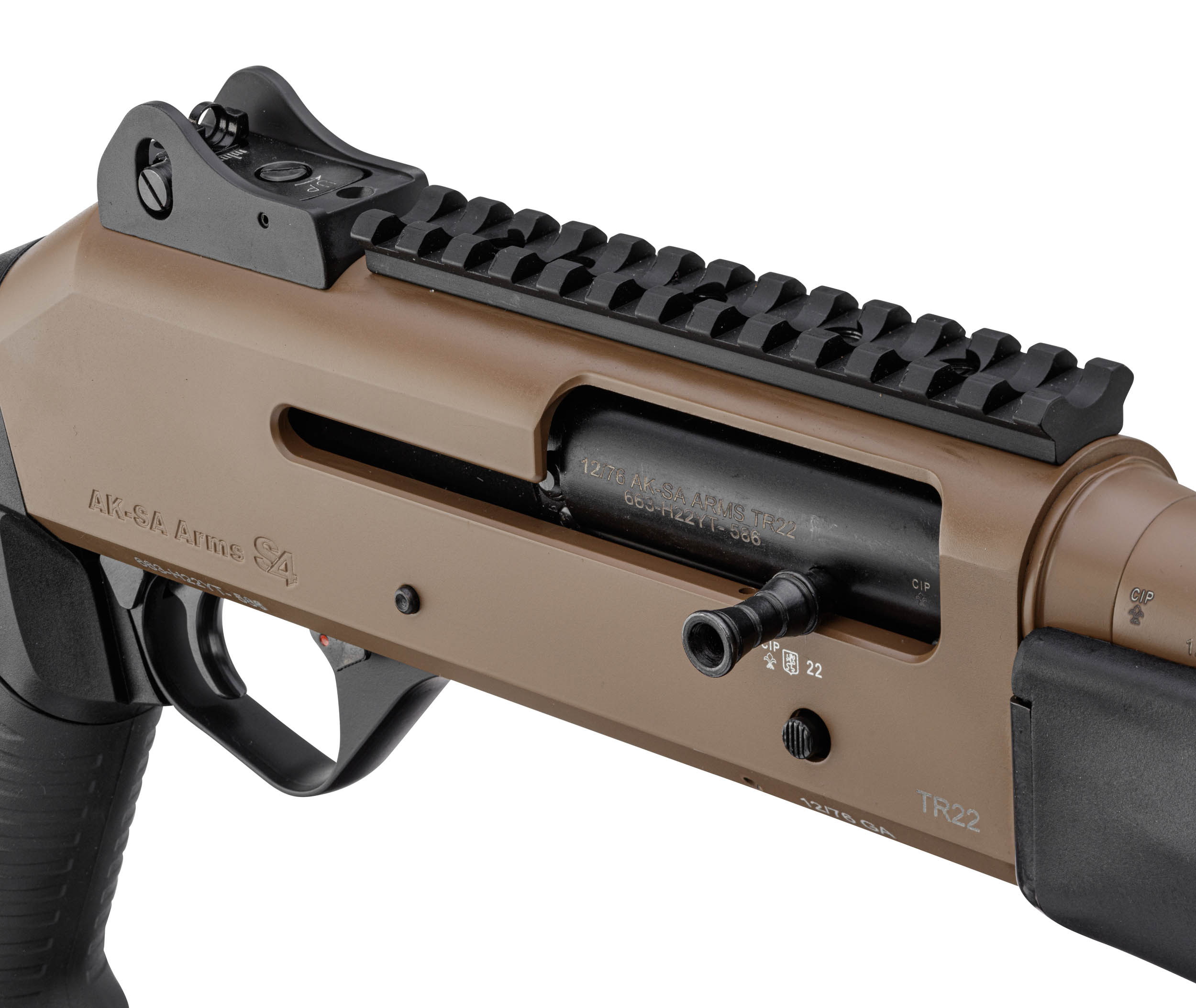 Fusil semi-automatique AKSA ARMS S4-FX03 TAN cal.12/76 (47cm) - Armes catégorie B sur armurerie ...