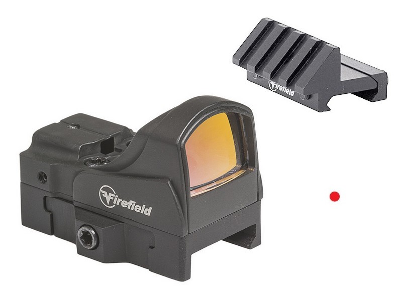 Viseur point rouge FIREFIELD Impact Mini Noir 5MOA avec montage 45 ...