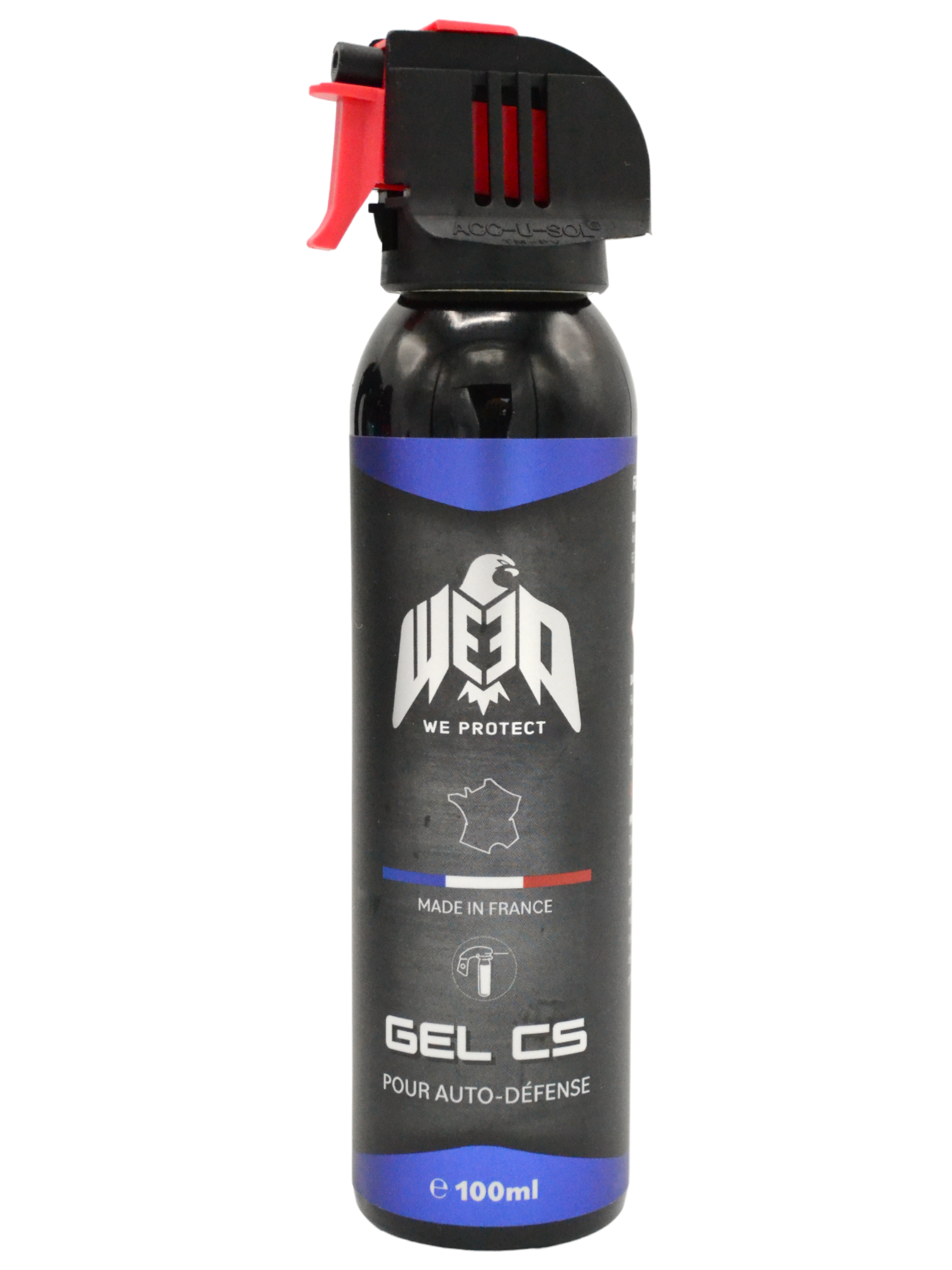 Bombe lacrymogène Gel CS WE PROTECT - 100ml - Matériel de défense sur ...