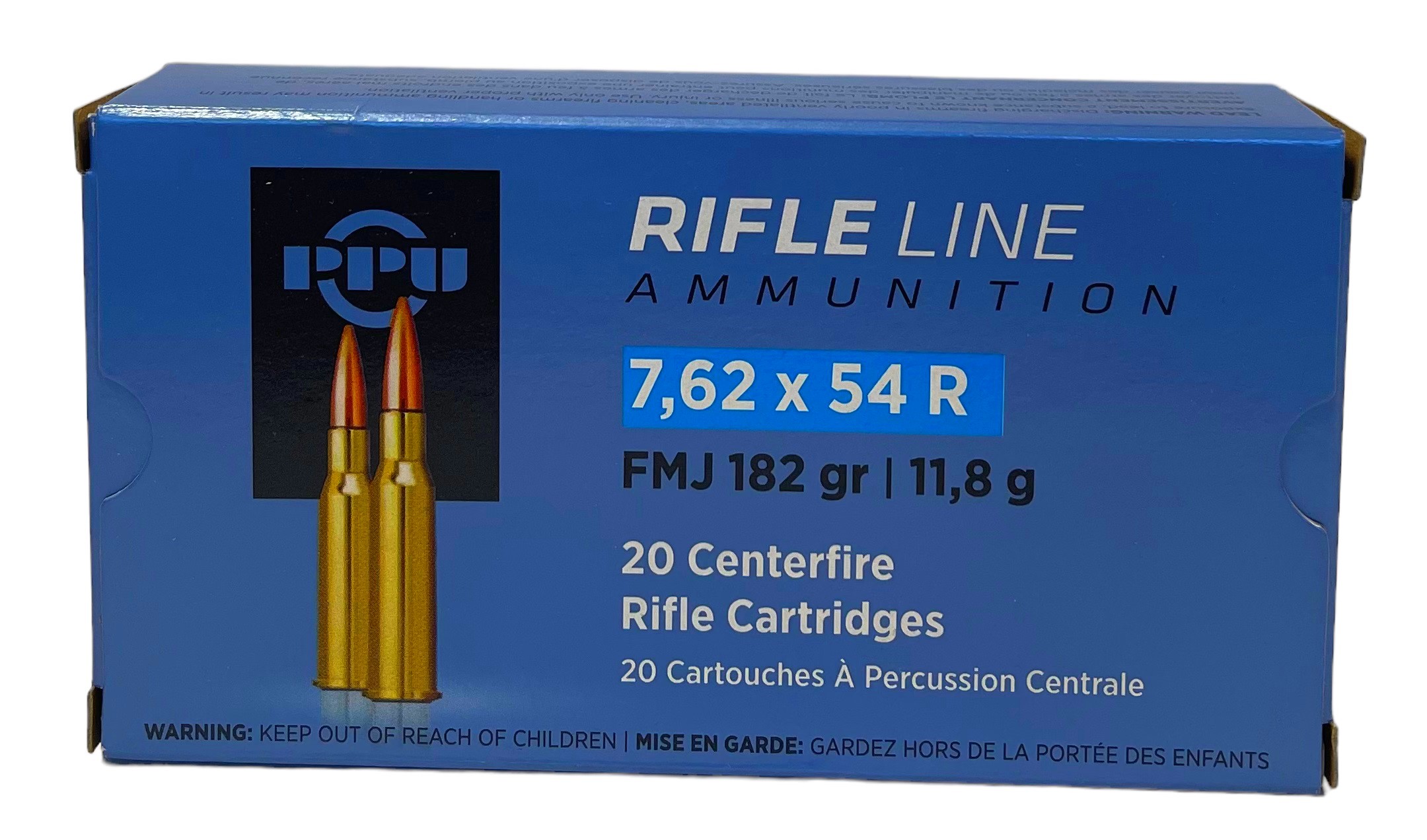 PARTIZAN cal.7,62x54 R FMJ BT 182 grains - 11.8 grammes /20 - Rayon ...