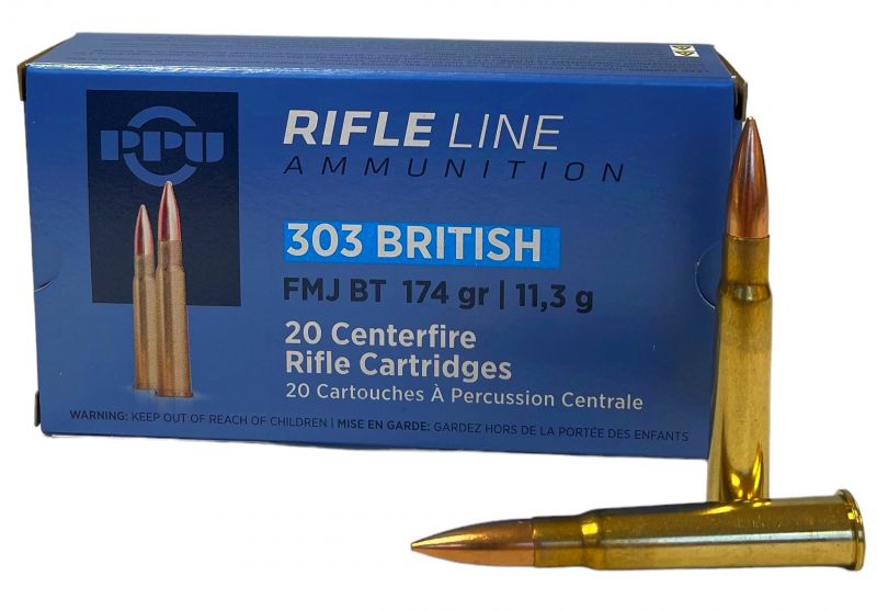 Munitions calibre 303 British sur Armurerie Lavaux
