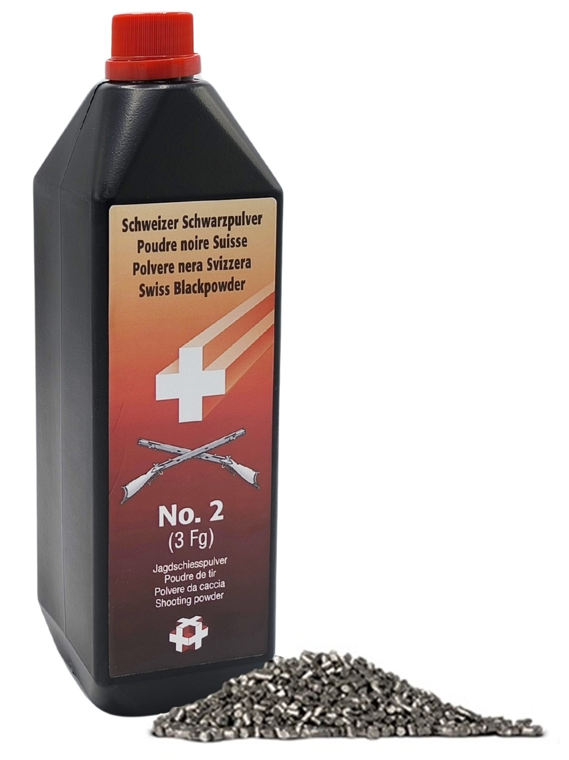 Bidon de poudre noire SUISSE No.2 - bidon de 1Kg - Rechargement sur ...