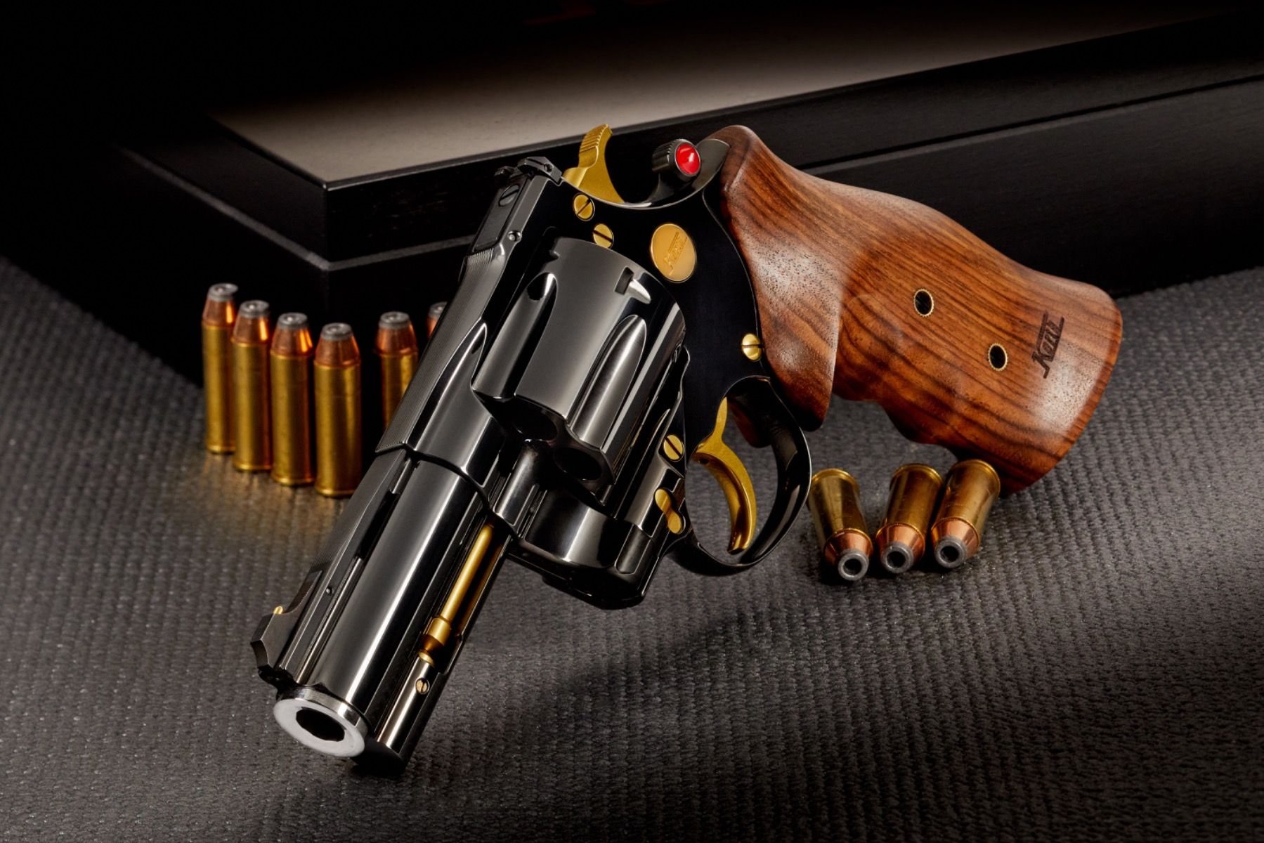 Revolver KORTH CLASSIC Glossy Black 4" LUXE cal.357 Magnum - Armes catégorie B sur armurerie ...