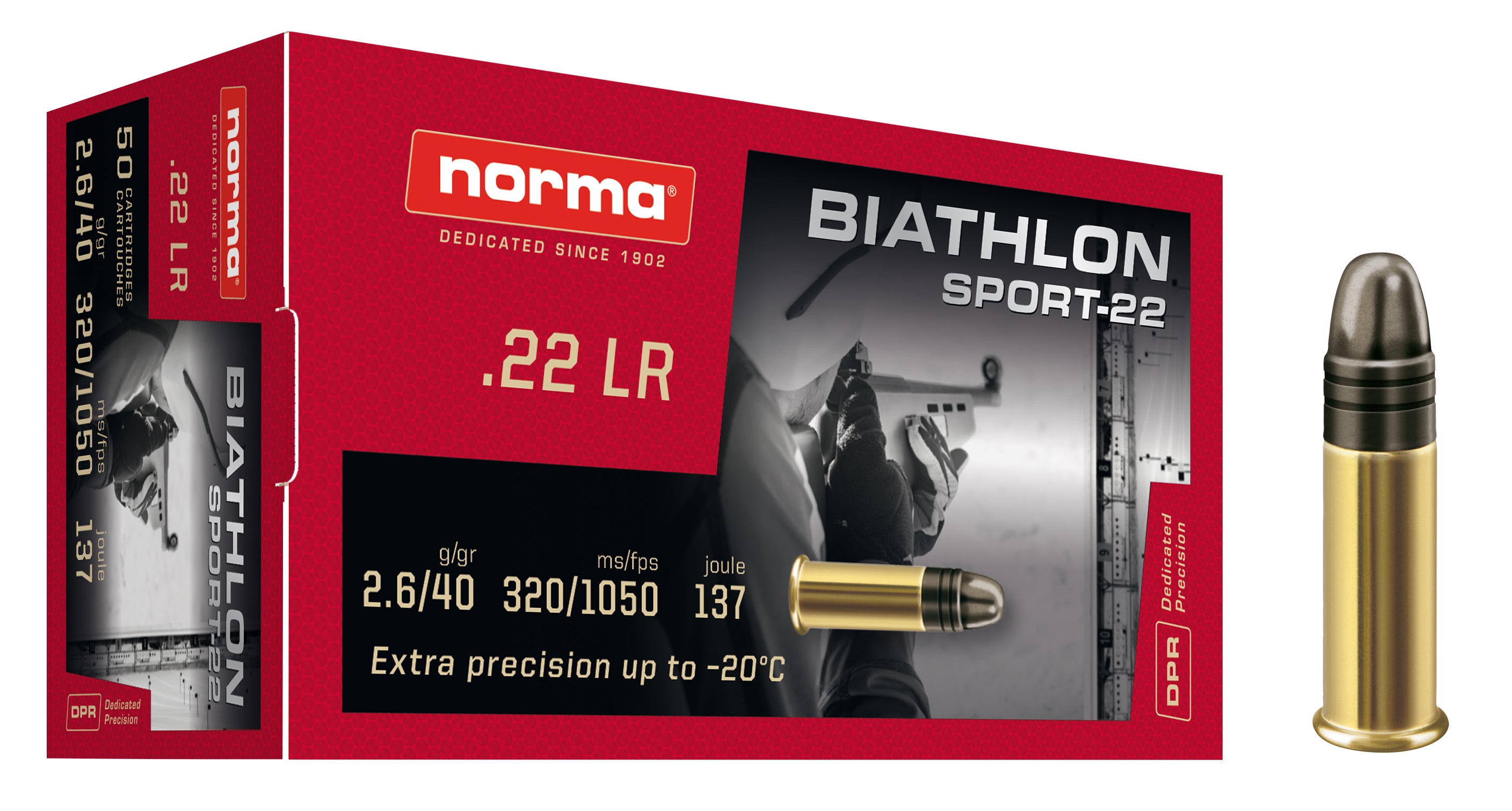NORMA 22 Lr BIATHLON MATCH-22 /50 - Carabines de Tir sur armurerie ...