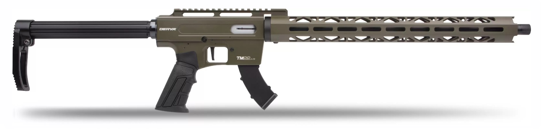 Carabine semi-automatique DERYA TM22 OD Green 18" cal.22 lr - Armes ...